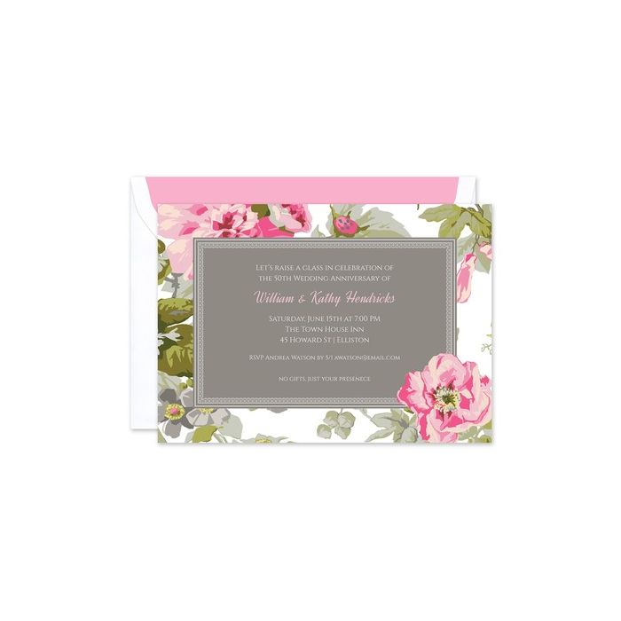 Summer Floral Invitation | Fine Stationery