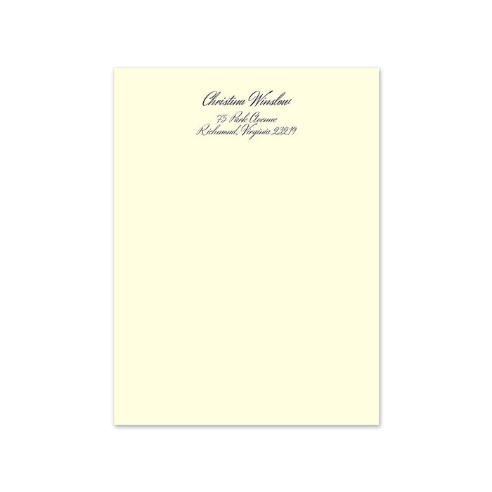 Vellum Ivory Lettersheet | Fine Stationery