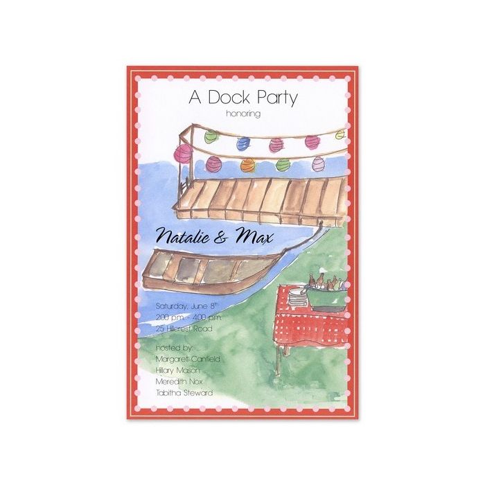 Party Dock Invitation | Fine Stationery