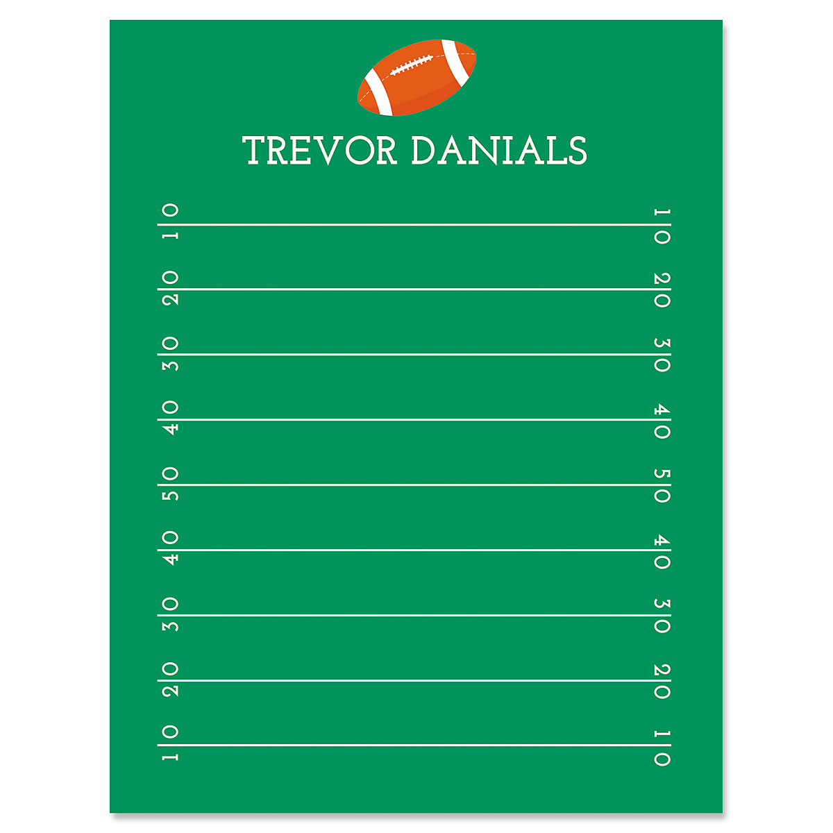 Football Correspondence Cards | Fine Stationery