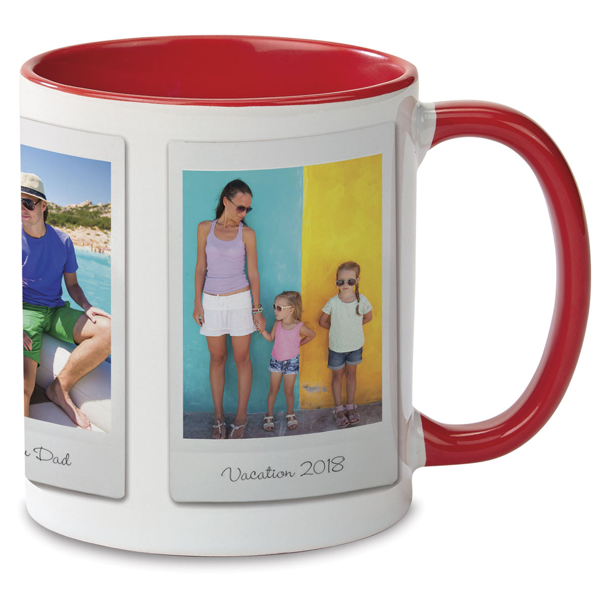 Polaroid Photo Mug - Red Handle | Fine Stationery