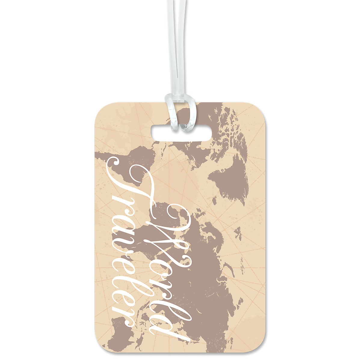 Custom World Traveler Luggage Tag | Fine Stationery