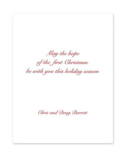 Star & Creche Greeting Card | Fine Stationery