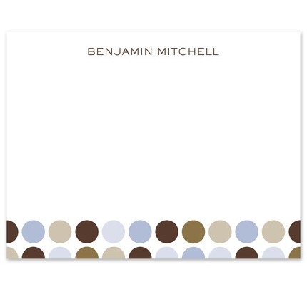 Blue Dot Flat Card | Fine Stationery