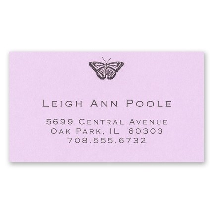 Butterfly Calling Card | Fine Stationery