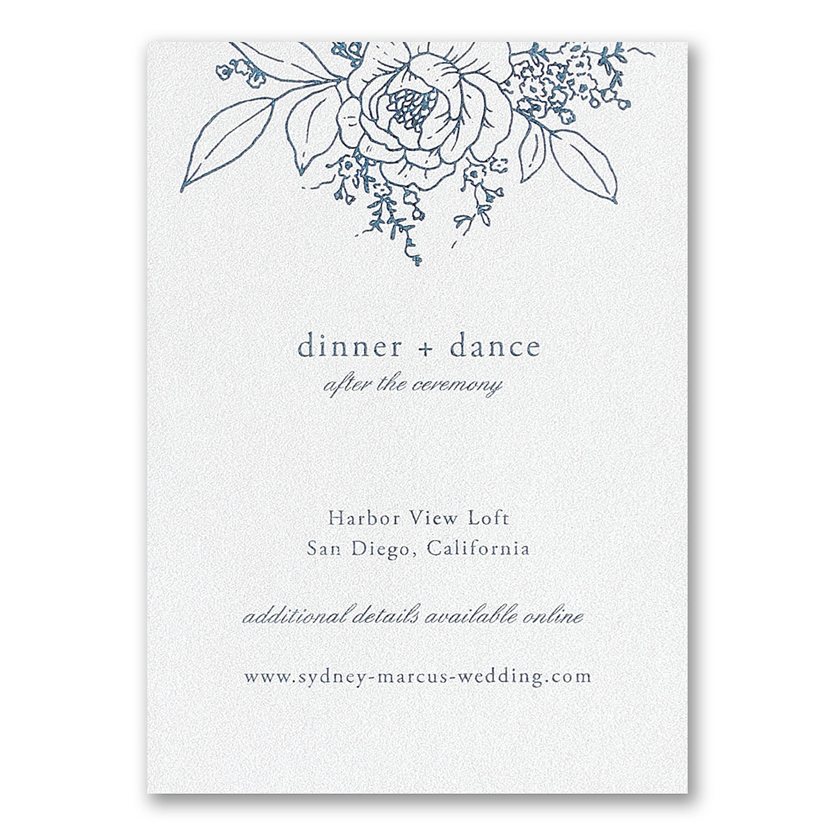 Decorative Floral Frame Invitation | Fine Stationery