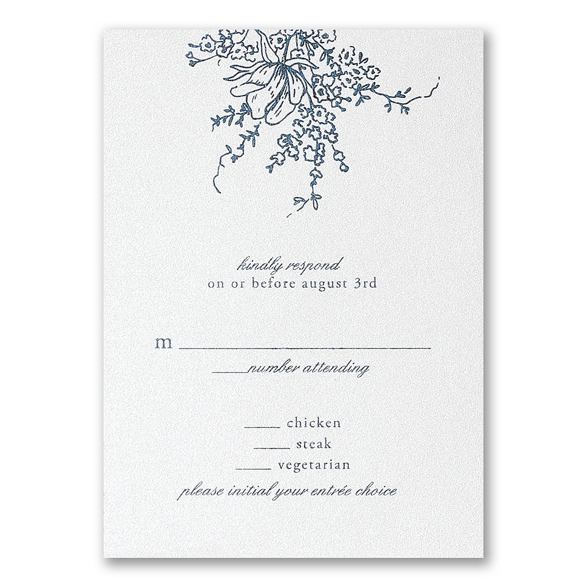 Decorative Floral Frame Invitation | Fine Stationery