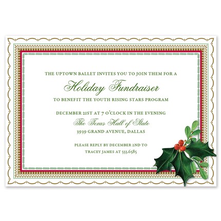 Classic Border Invitation | Fine Stationery