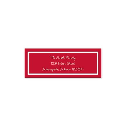 Classic Cherry Address Label | Fine Stationery