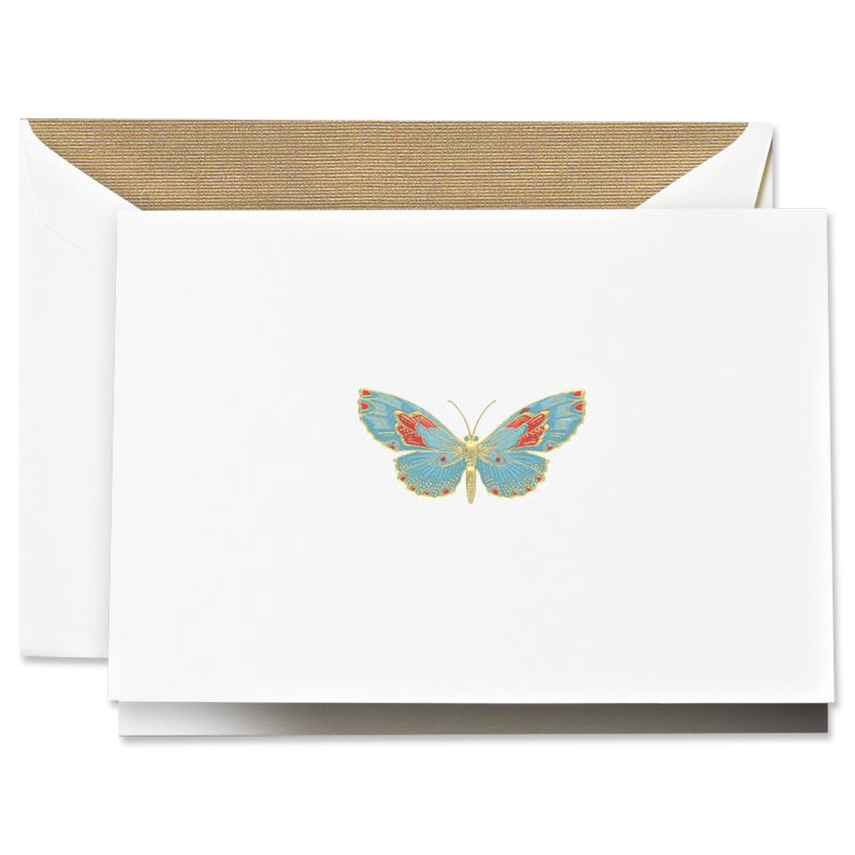 Engraved Butterfly Note Cards Boxed Set | Fine Stationery