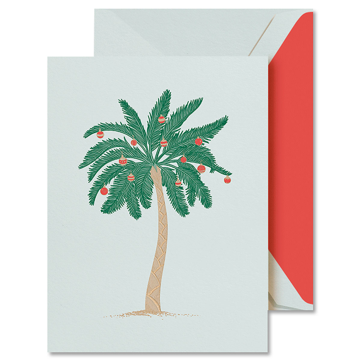Trimmed Palm Tree Greeting Cards Boxed Set CR24BOX04 | Fine Stationery