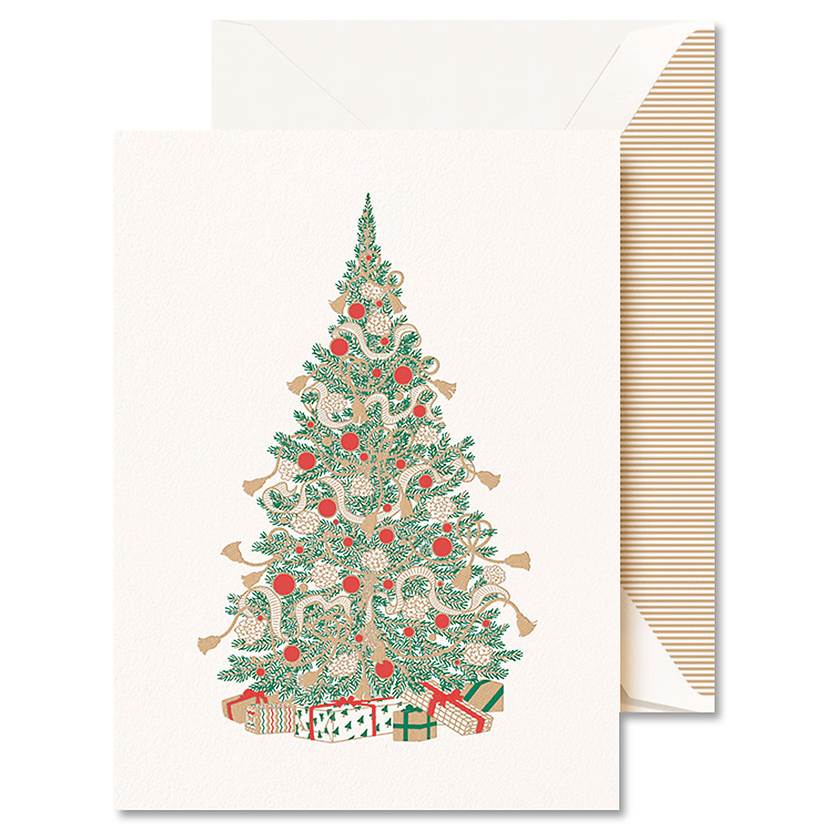 Gold Tassel Trimmed Tree Greeting Cards Boxed Set CR24BOX07 | Fine ...