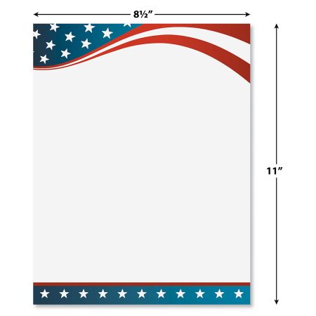 Printable Patriotic Stationary Patriotic Stationary Printable Etsy