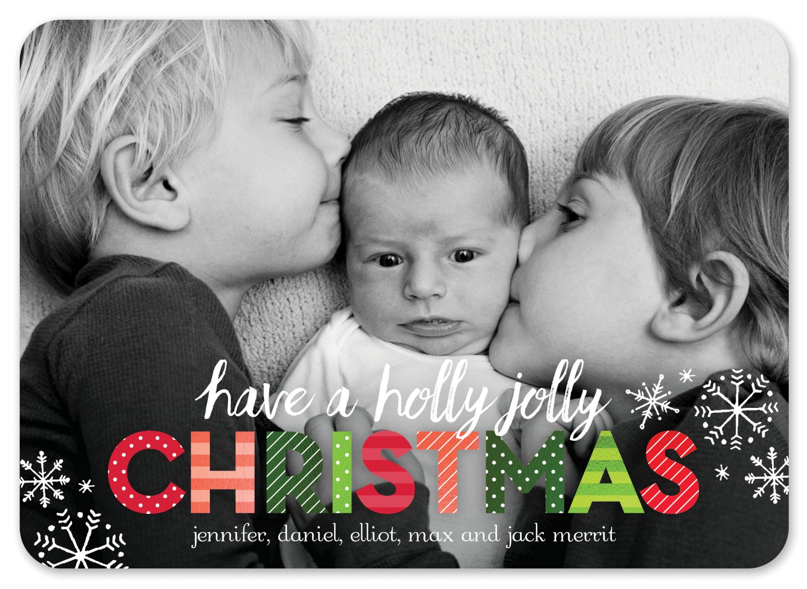 Big Holly Jolly Holiday Photo Card | Fine Stationery