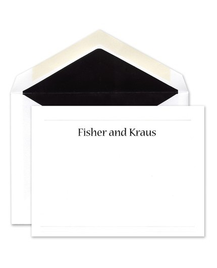 Embossed Flat Card | Fine Stationery