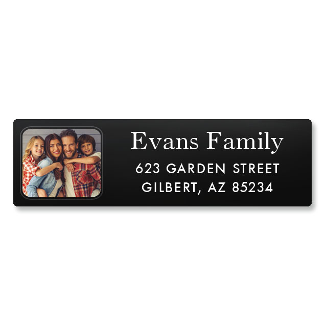 Modern Classic Photo Custom Address Labels | Fine Stationery