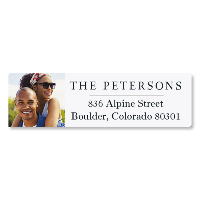 Classic Photo Custom Address Labels f279 | Fine Stationery