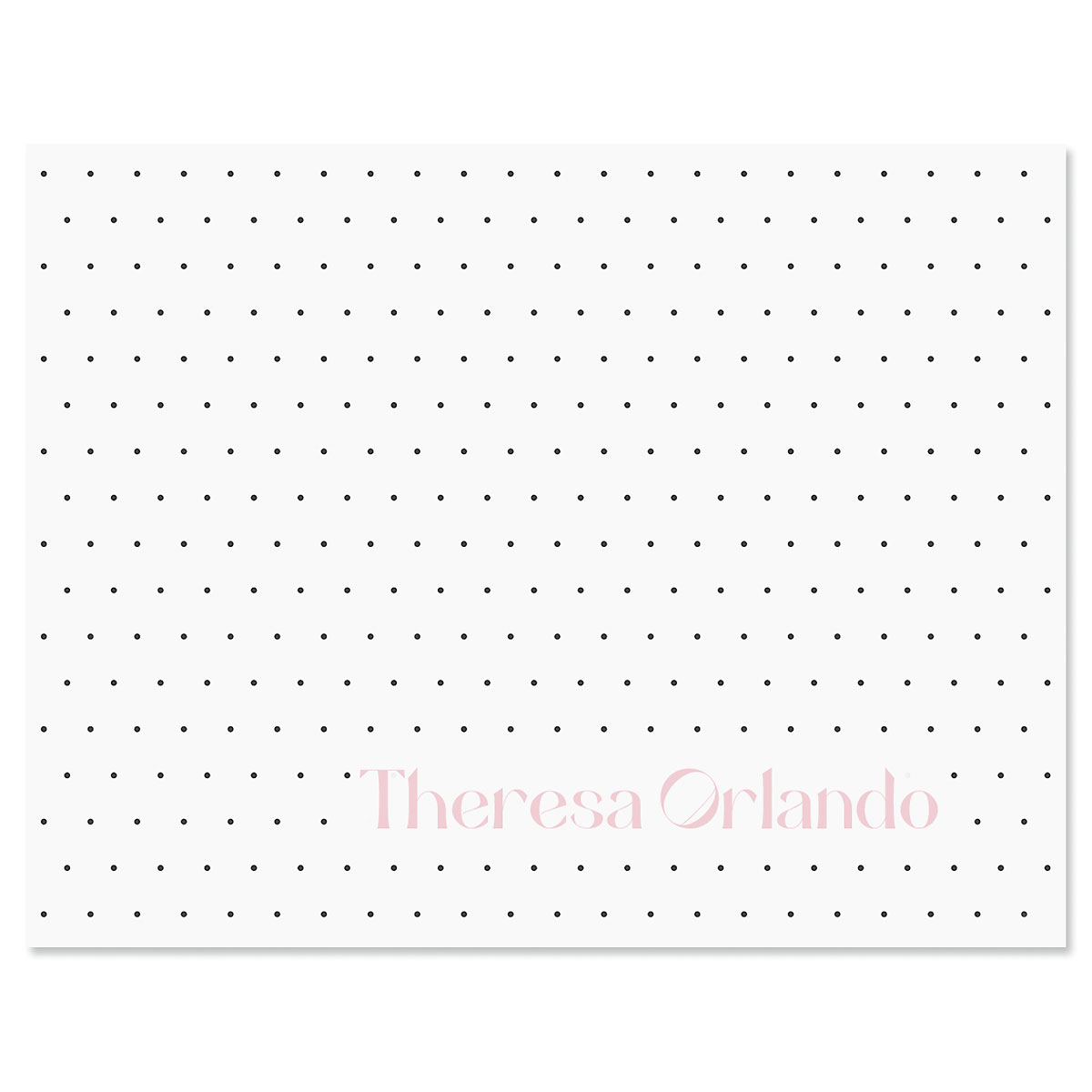 Polka Dots Personalized Notecards by FineStationery | Fine Stationery