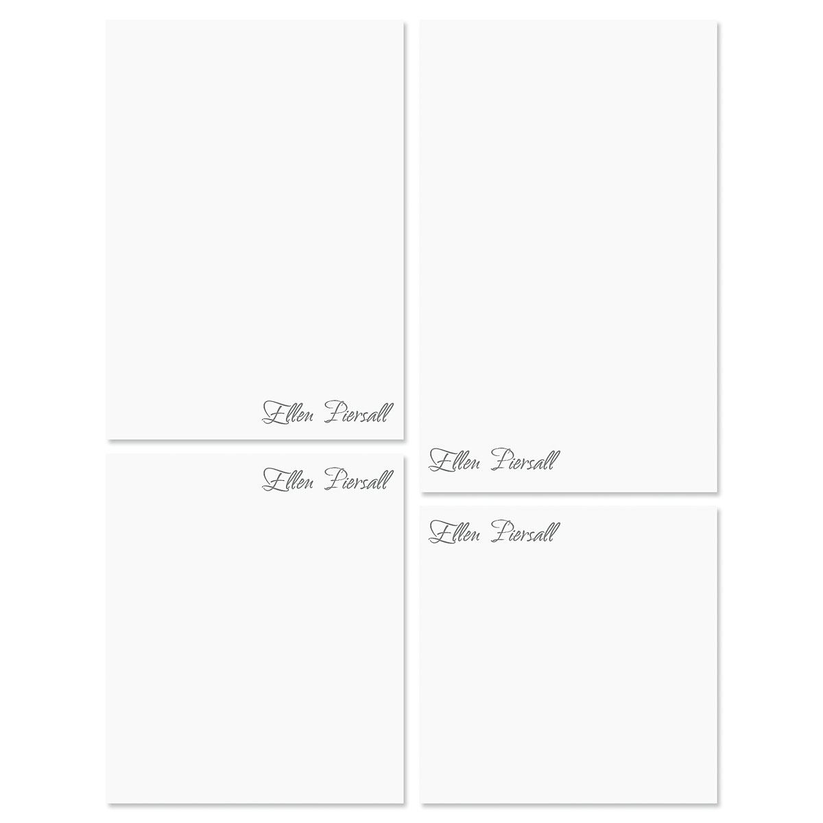 Calligraphy Personalized Notepad Set | Fine Stationery