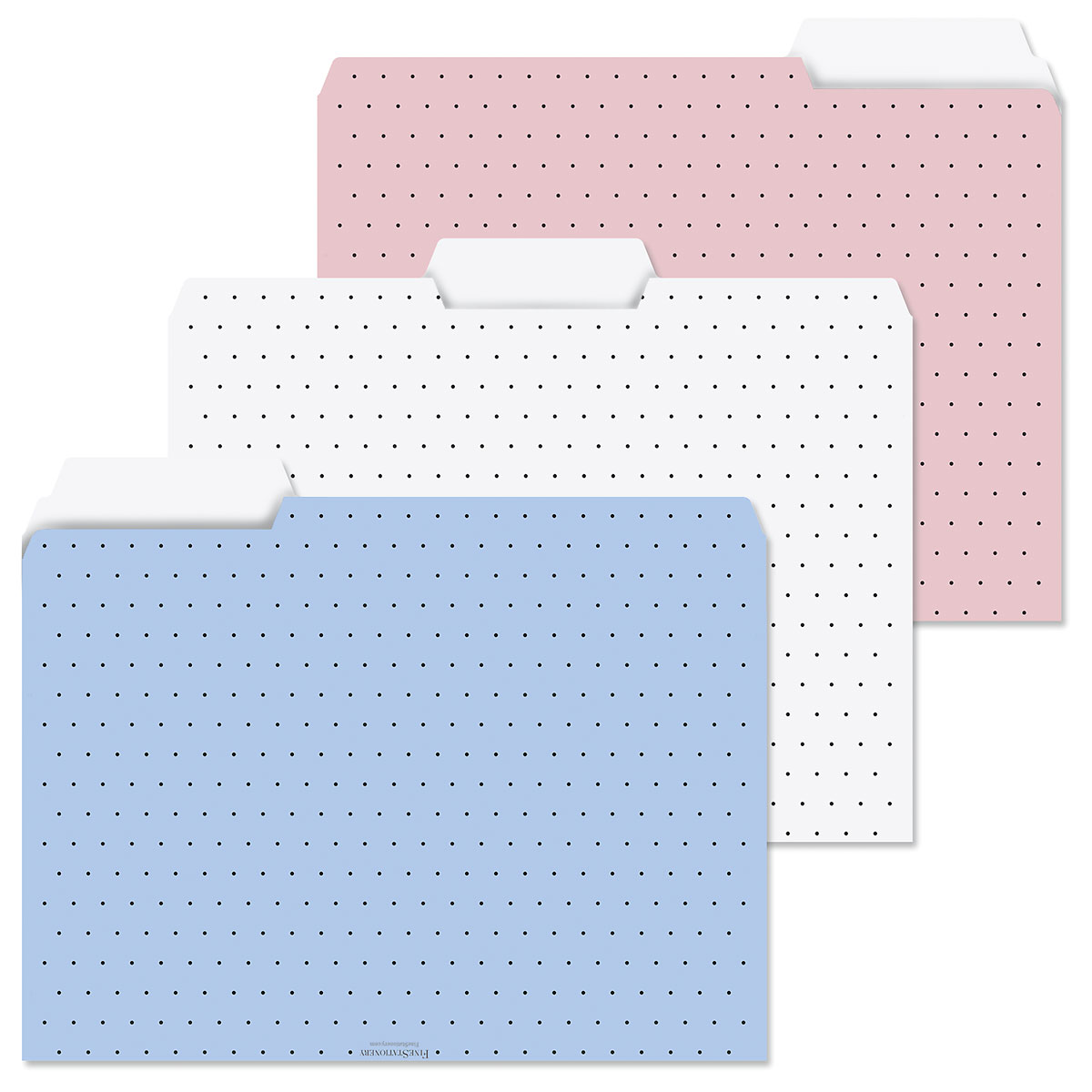 Polka Dots File Folders | Fine Stationery