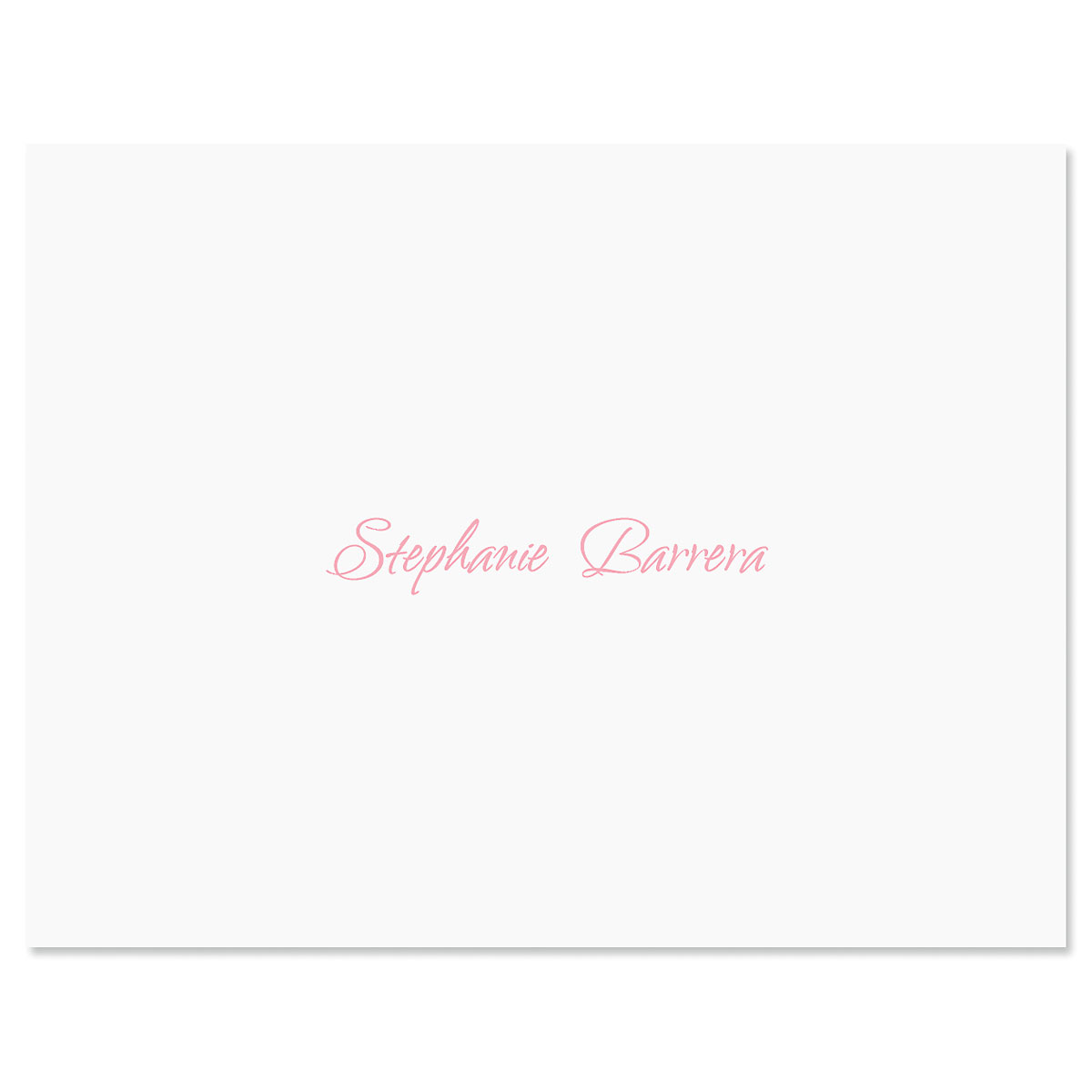 Calligraphy Name Personalized Note Cards by FineStationery | Fine ...