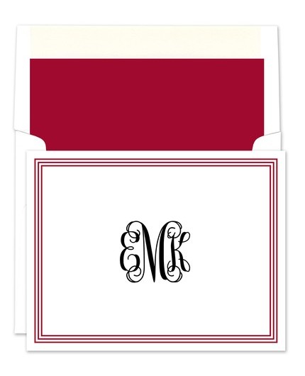 Grand Border Note Card | Fine Stationery