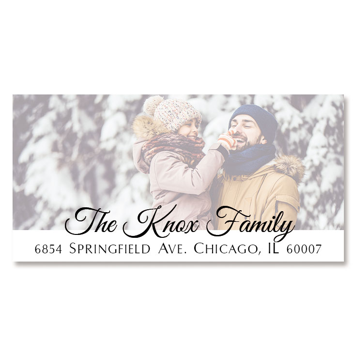 Full Deluxe Photo Custom Address Labels | Fine Stationery