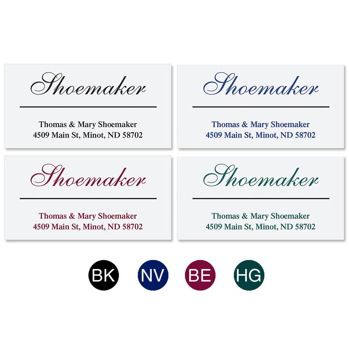 Last Name Border Custom Address Labels | Fine Stationery