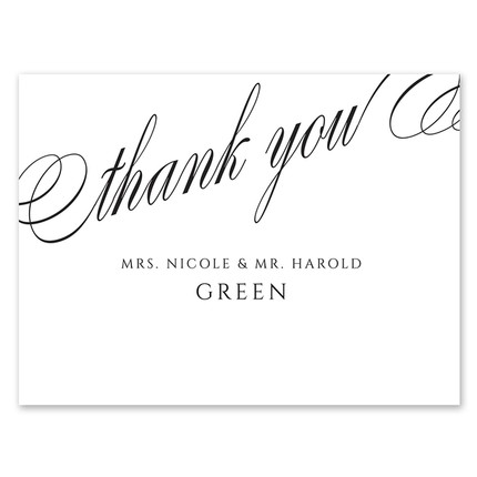 Modern Script Note Card | Fine Stationery