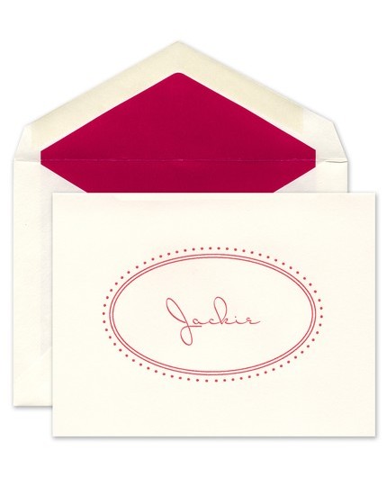 Oval Note Card | Fine Stationery