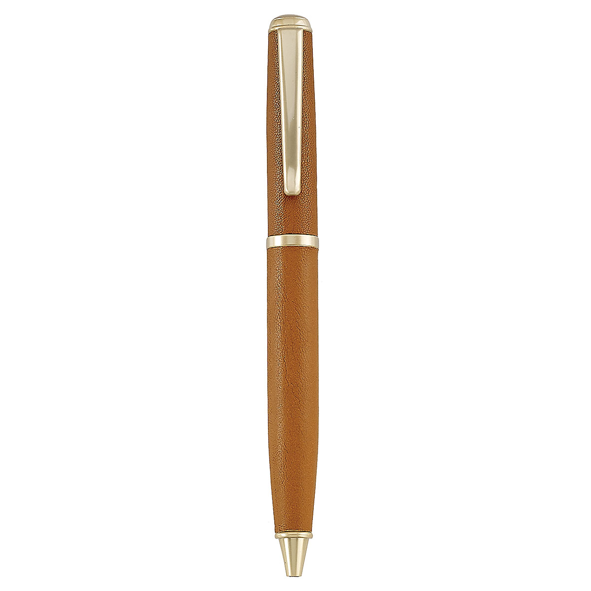 Traditional Leather Wrapped Tan Pen | Fine Stationery