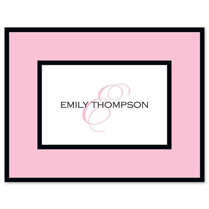 Pink Frame Note Card | Fine Stationery