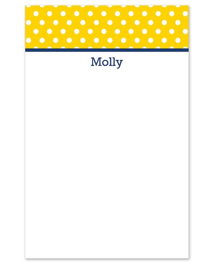 Polka Dot Note Pad | Fine Stationery