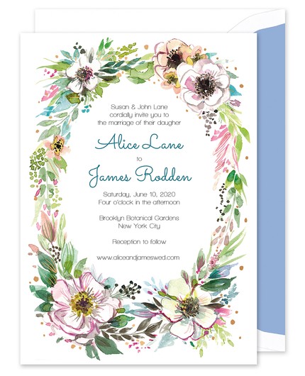 Rustic Floral Invitation | Fine Stationery