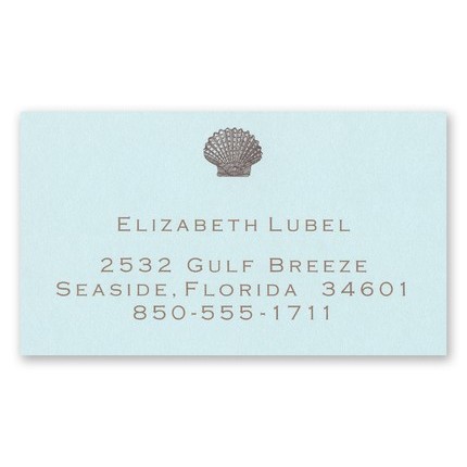 Seashell Calling Card | Fine Stationery