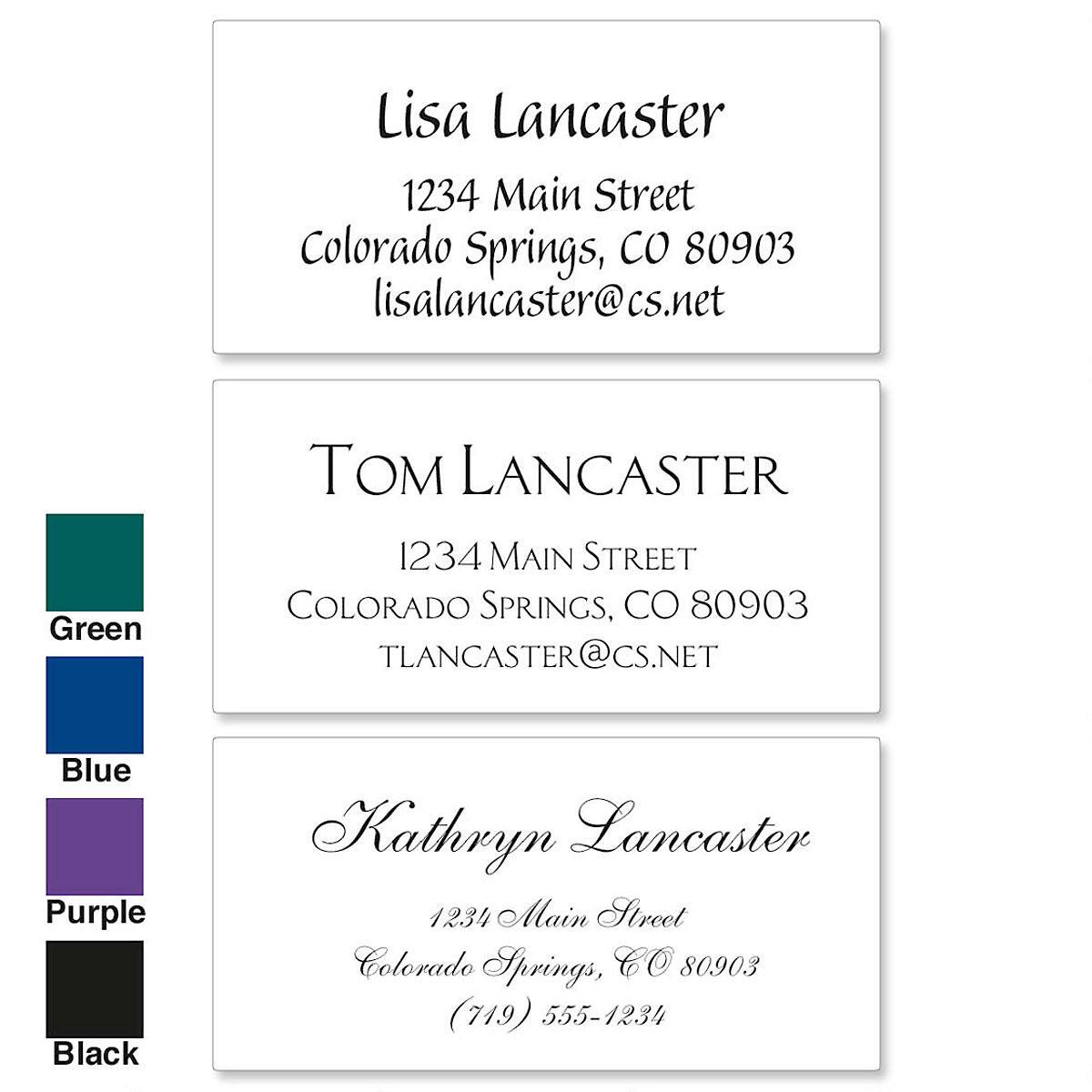 Simply Elegant Border Custom Address Labels | Fine Stationery