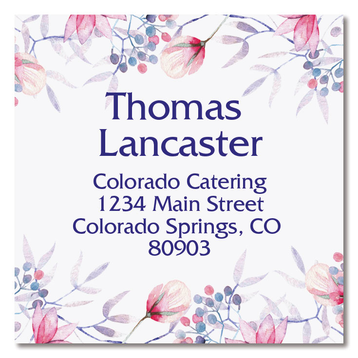 Tender Large Square Custom Address Label | Fine Stationery
