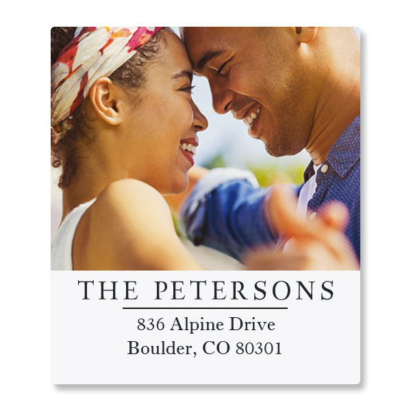 Personalized Classic Photo Select Address Labels | Fine Stationery