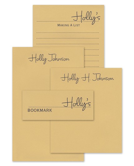 Tan Memory Note Pad Set | Fine Stationery