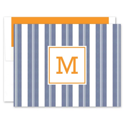 Vineyard Navy Note Card | Fine Stationery