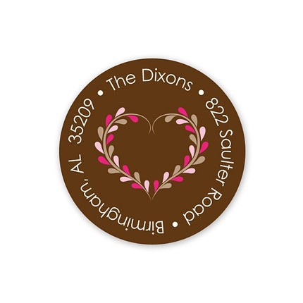 Warm Heart Address Label | Fine Stationery