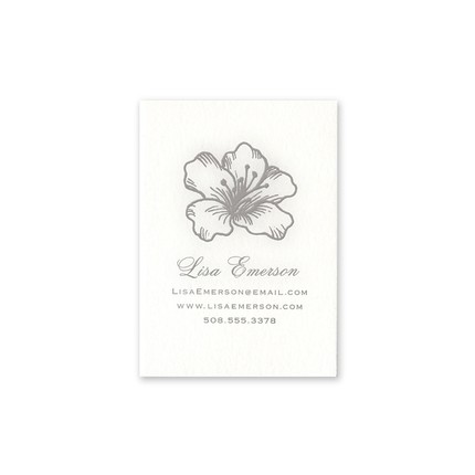 White Calling Card | Fine Stationery