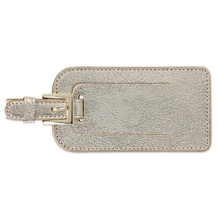 White Gold Luggage Tag 129074 | Fine Stationery