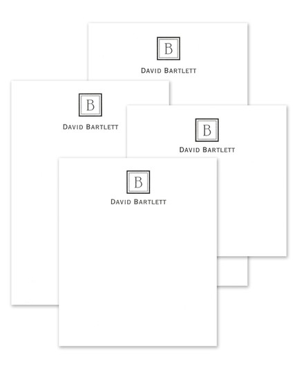 White Square Note Pad Set | Fine Stationery