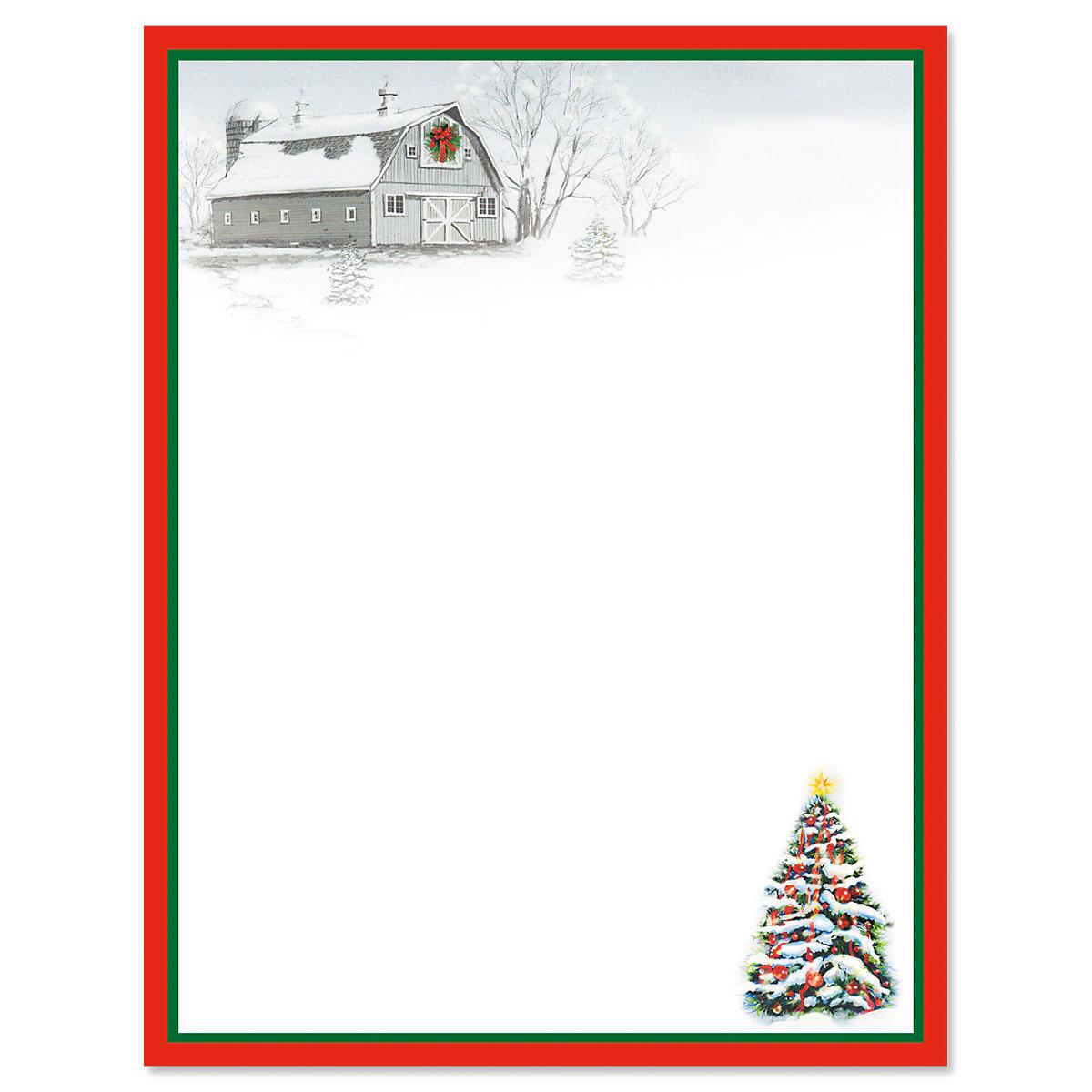 Winter Barn Letter Papers | Fine Stationery
